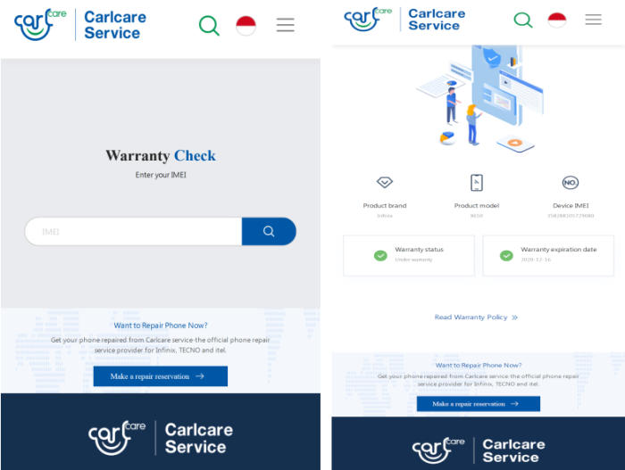 Cara Cek Garansi HP Infinix Klaim Gratis Biaya Servis | TeknoDua